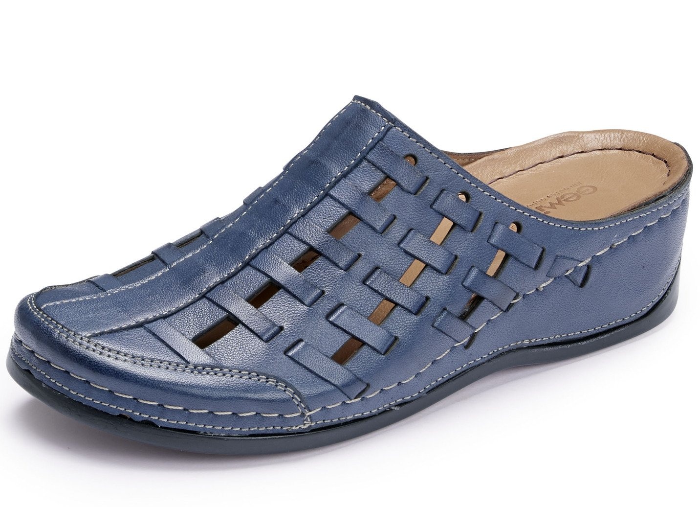 Gemini, sommerliche Damen-Clogs, Weite G, mit Gummizug - MARINE